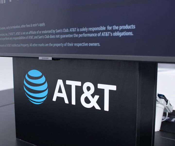 AT&T vinyl Logo - 1' x 4" – AT&T Kiosk Parts - Kollins Online Store